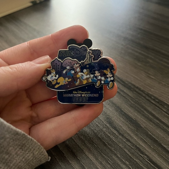 Disney | Accessories | Mickey And Friends Rundisney 222 Logo Pin | Poshmark